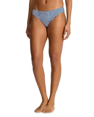 Tommy Bahama Palm Modern Stripe Hipster Bikini Bottom - Indigo Tide