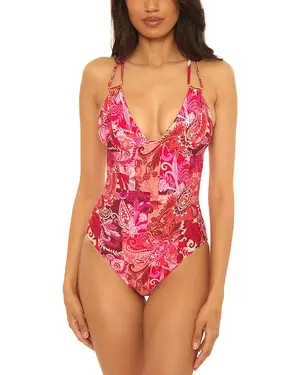 BECCA® By Rebecca Virtue Bali Abigail Princess Seam One Piece Swimsuit - Multi