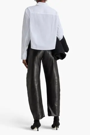 FRAME Tapered Leather Pants