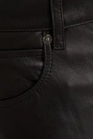FRAME Tapered Leather Pants