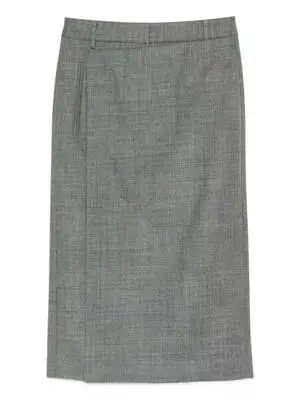 Tibi Midi Skirt With Back Slit