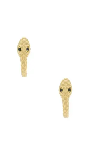 Shashi Serpent Huggie Earrings