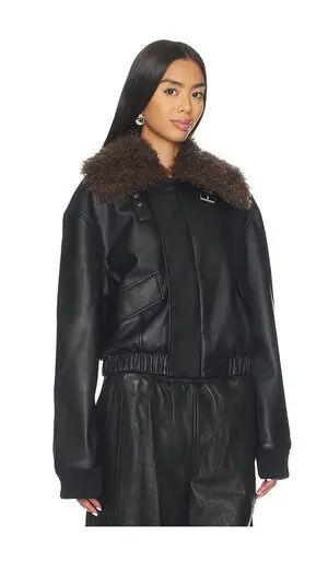 Superdown Philomena Faux Leather Jacket