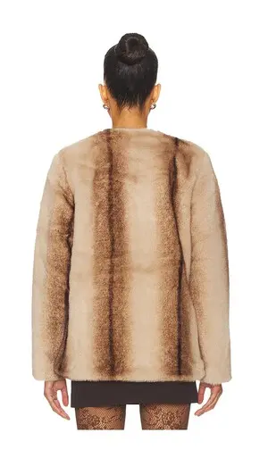 Line & Dot The City Faux Fur Jacket