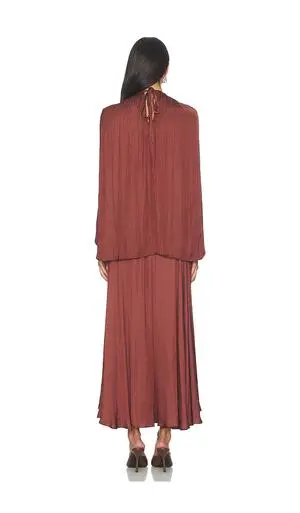 WeWoreWhat Halter Cape Midi Dress