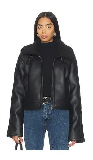 Superdown Lucinda Faux Leather Jacket