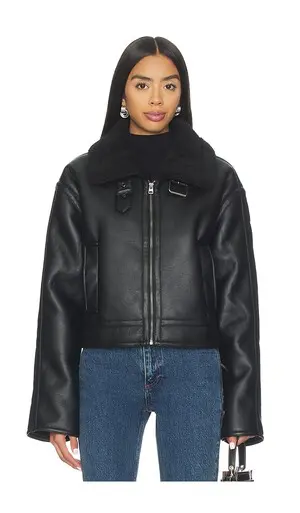 Superdown Lucinda Faux Leather Jacket