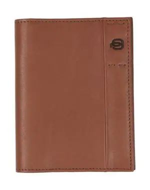PIQUADRO Document Holder Tan Cow Leather - Brown