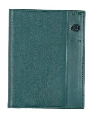 PIQUADRO Document Holder Tan Cow Leather - Green