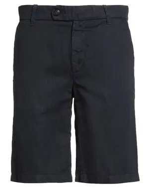 Eleventy Cotton Twill Mid Rise Shorts - Navy