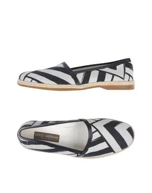 Dolce & Gabbana Cotton And Linen Espadrilles - Black