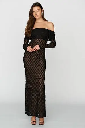 Bardot Adoni Off-shoulder Maxi Dress - Black
