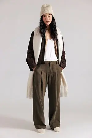 Free People We The Free Full Effect Utility Pants - Beech Leaves