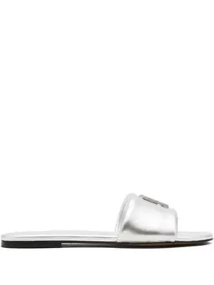 Marc Jacobs Metallic Leather Slides