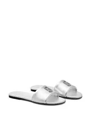 Marc Jacobs Metallic Leather Slides