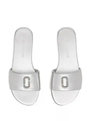 Marc Jacobs Metallic Leather Slides