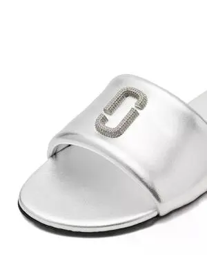 Marc Jacobs Metallic Leather Slides