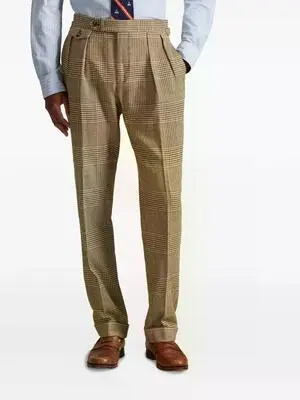 Polo Ralph Lauren Plaid Pleated Trousers - Neutrals