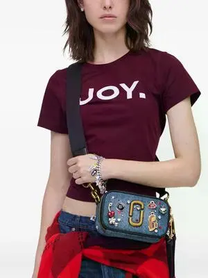 Marc Jacobs Snapshot Charm-detail Denim Crossbody Bag
