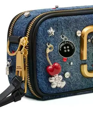Marc Jacobs Snapshot Charm-detail Denim Crossbody Bag