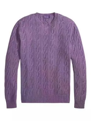 Ralph Lauren Purple Label Cable-knit Long-sleeve Sweater