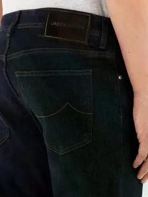 Jacob Cohen Logo-patch Five-pocket Jeans - Blue