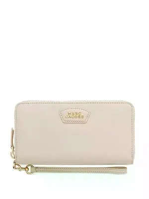 Marc Jacobs The Continental Zip Leather Wallet Neutrals