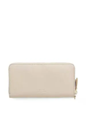 Marc Jacobs The Continental Zip Leather Wallet - Neutrals