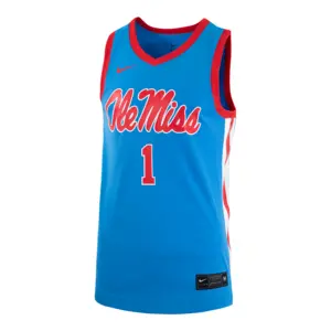Nike Ole Miss Basketball College Replica Jersey - Blue