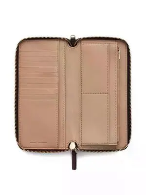Marc Jacobs The Continental Leather Zip Wallet - Brown