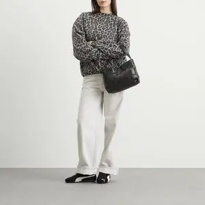 ANINE BING Miles Print Sweatshirt - Leopard