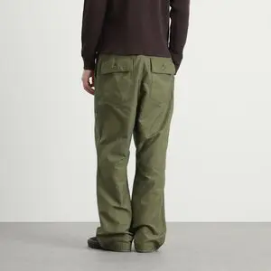 Needles Reversed Sateen String Fatigue Trousers - Olive
