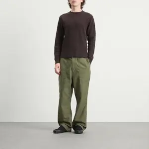 Needles Reversed Sateen String Fatigue Trousers - Olive