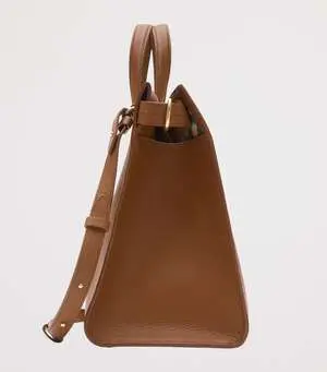 Burberry Calfskin Cotswolds Tote Bag - Brown