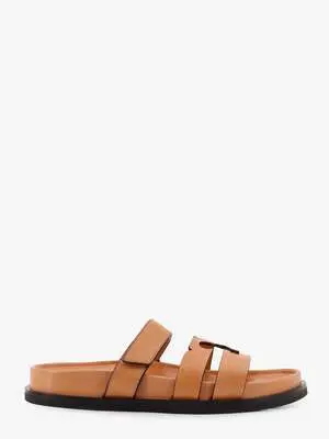 Tory Burch Ines Leather Sandals - Brown