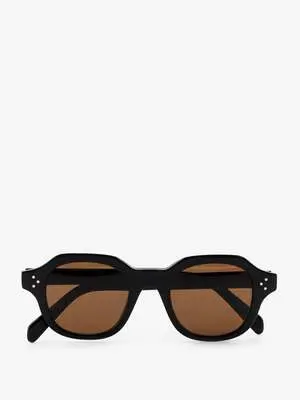 Celine Acetate Square Frame Sunglasses - Black