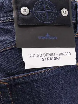 STONE ISLAND DENIM RESEARCH Indigo Denim Straight Fit Jeans