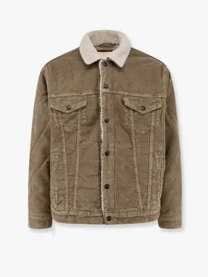 Men's Beige Corduroy Jackets
