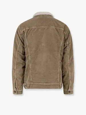 LEVI'S Corduroy Jacket With Faux Fur Lining - Beige