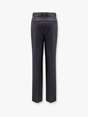 Celine Pinstriped Wool Trousers