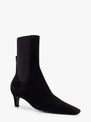 TOTEME Suede Squared Toe Heeled Boots