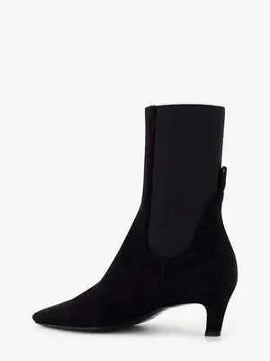TOTEME Suede Squared Toe Heeled Boots