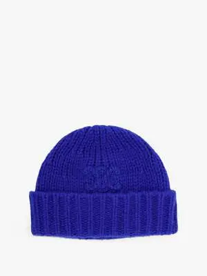 Celine Cashmere And Silk Triomphe Hat - Blue