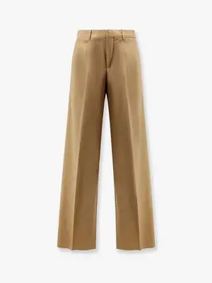 Celine Pleated Cotton Trousers