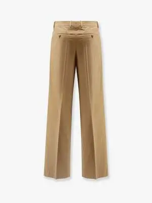 Celine Pleated Cotton Trousers