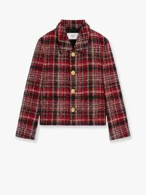 Celine Madras Wool, Cotton And Mohair Blazer