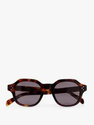 Celine Acetate Square Frame Sunglasses - Brown