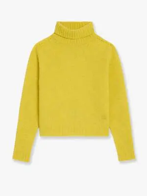 Celine Wool Turtleneck With Triomphe Embroidery