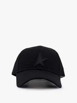 GOLDEN GOOSE Cotton Baseball Cap - Black