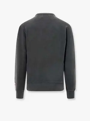GOLDEN GOOSE Archibald Distressed Cotton Sweatshirt - Grey
